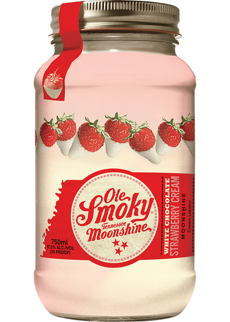 Ole Smoky Tennessee Moonshine White Chocolate Strawberry Cream 750 ml ...