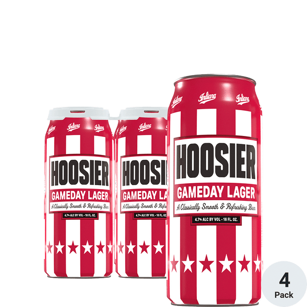 Indiana Hoosier Gameday Lager (4 pack) 473ml – LiquorVerse