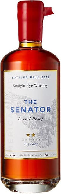 The Senator 6 yr Straight Rye Whiskey Barrel Proof 750ml – LiquorVerse