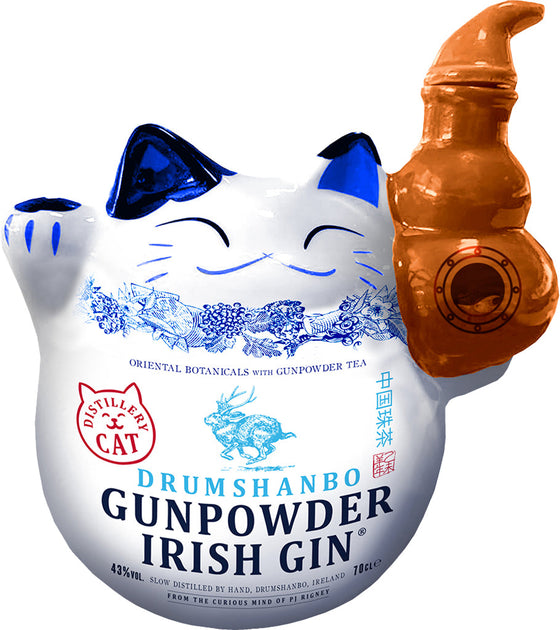 Drumshanbo Ceramic Cat Gun Powder Irish Gin 700 ml – LiquorVerse