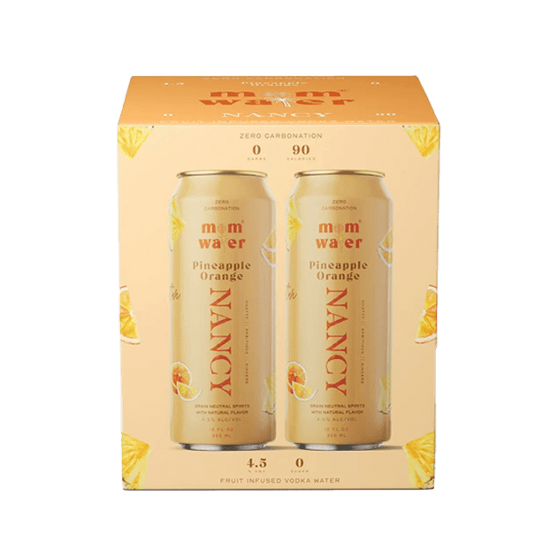 Mom Water Nancy Pineapple Orange (4 Pack) 12 fl oz – LiquorVerse