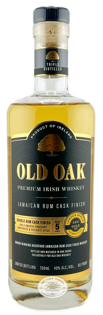 Old Oak Premium Irish Whiskey Jamaican Rum Cask Finish 5 year 700 ml ...