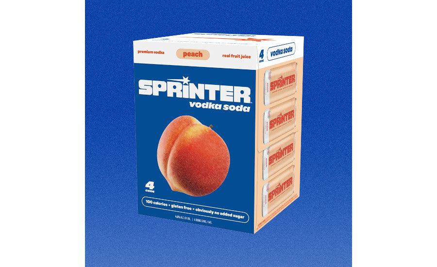 Sprinter Vodka Soda Peach 4 Pack 375 ml – LiquorVerse