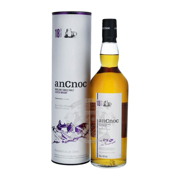 Ancnoc Highland Single Malt Scotch Whiskey 18 year 750 ml – LiquorVerse