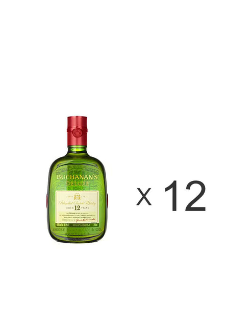 Buchanans Deluxe Blended Scotch Whiskey (12 pack) 12 year 50ml ...