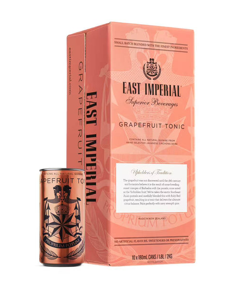 East Imperial Grapefruit Tonic Water 10 Pack 180 ml – LiquorVerse