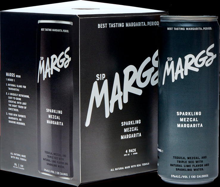 sipMARGS Sparkling Mezcal Margarita 4-Pack 355 ML – LiquorVerse
