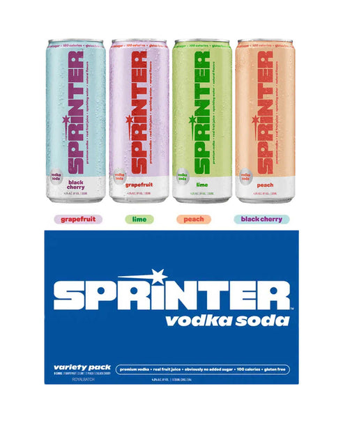 Sprinter Vodka Soda Variety 8 Pack 355 ml – LiquorVerse
