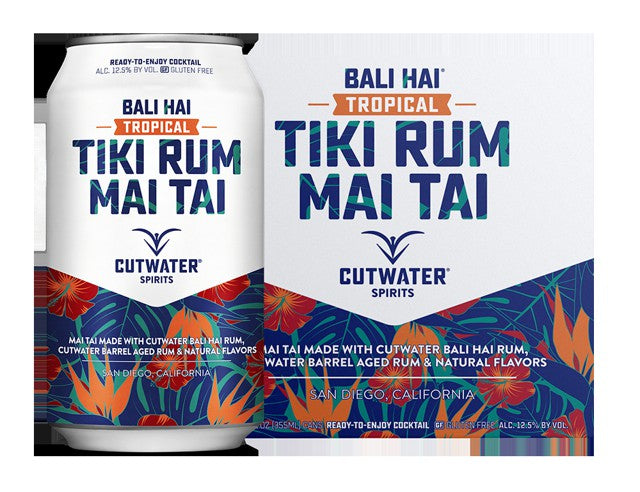 Cutwater Tiki Rum Mai Tai 4 pack cans 4x355 ml – LiquorVerse